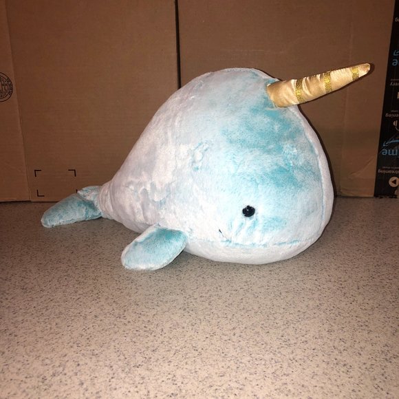 Gund | Toys | Gund Nori Narwhal Stuffed Animal Plush Blue 8 | Poshmark